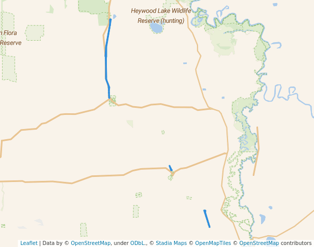 Piangil - Yungera Railway Bushland Reserve in Kooloonong | Map and Routes