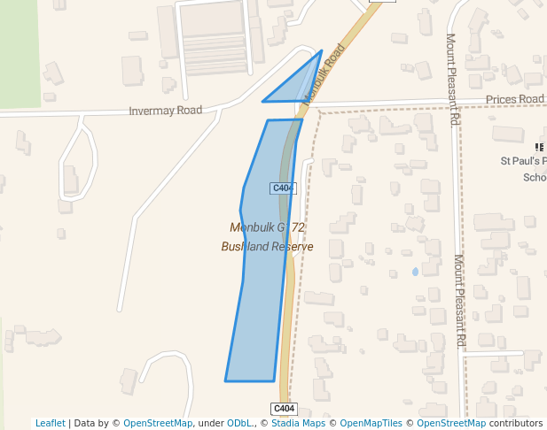 Monbulk G172 Bushland Reserve in Monbulk | Map and Routes