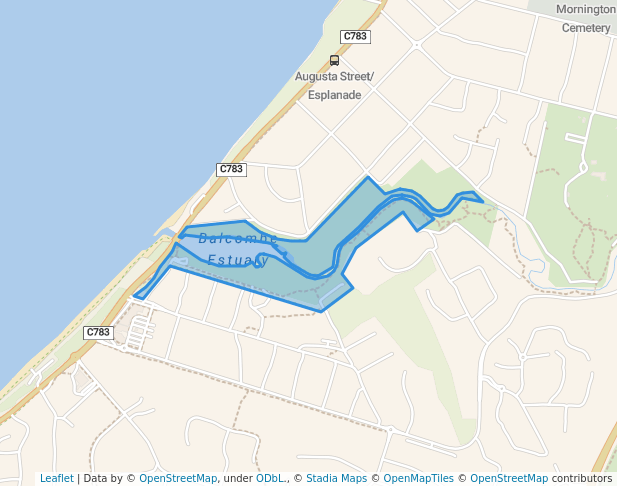 Balcombe Creek Bushland Reserve in Mount Martha | Map and Routes