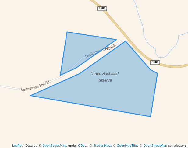 Omeo Bushland Reserve in Omeo | Map and Routes