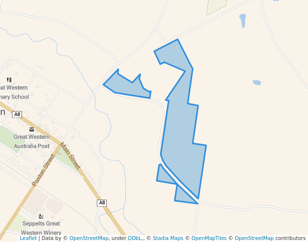 Great Western Lead Bushland Reserve in Great Western | Map and Routes