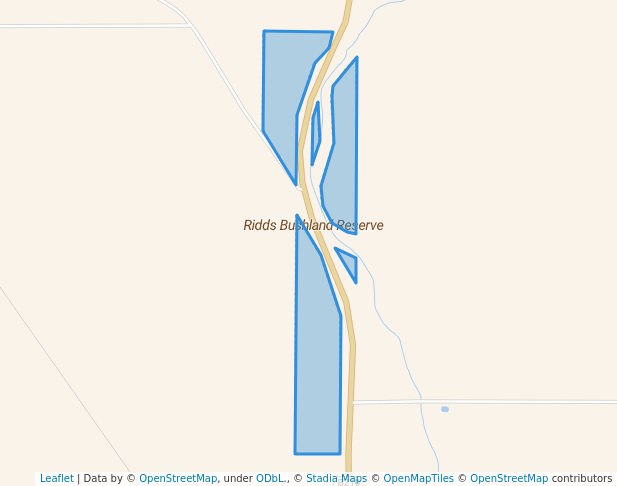 Ridds Bushland Reserve in Wal Wal | Map and Routes