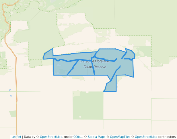 Paradise Flora and Fauna Reserve in Yaapeet | Map and Routes