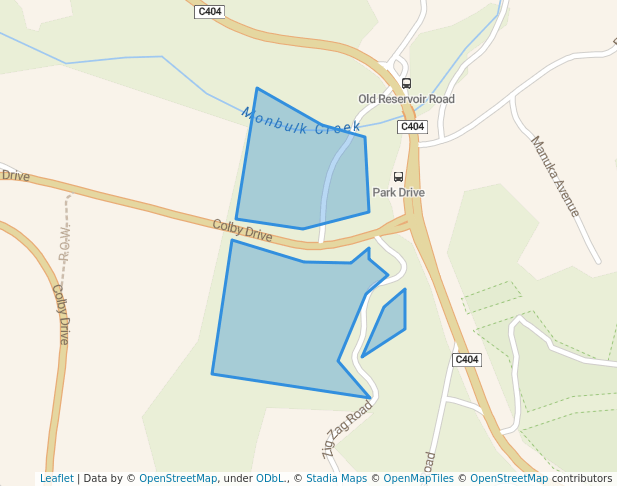 Monbulk Creek, Belgrave Heights Streamside Reserve in Belgrave Heights ...