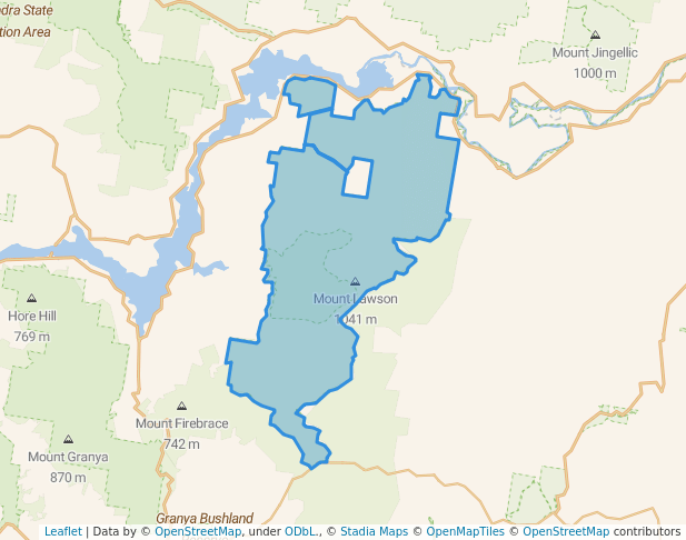 Mount Lawson State Park in Bungil | Map and Routes