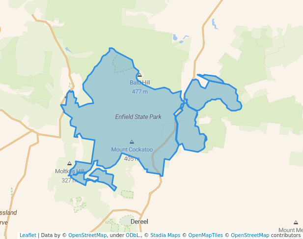 Enfield State Park in Enfield | Map and Routes