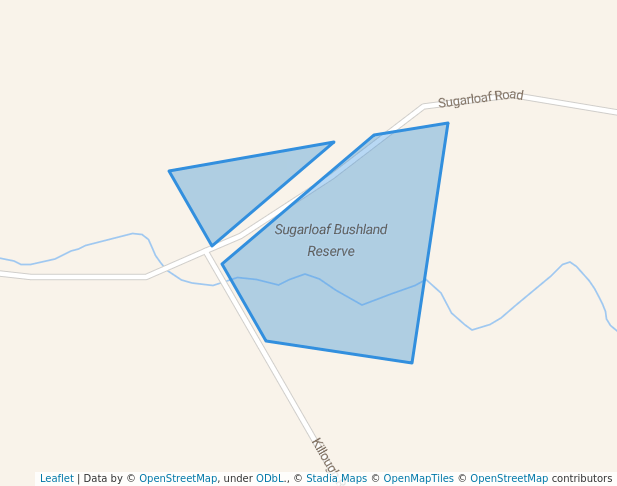 Sugarloaf Bushland Reserve in Great Western | Map and Routes