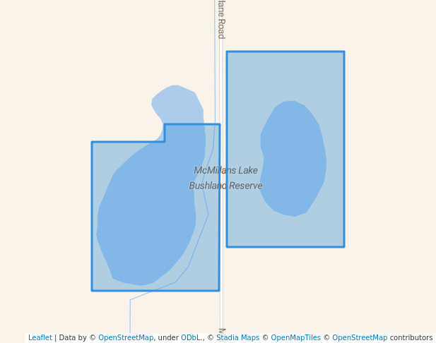 McMillans Lake Bushland Reserve in Lake Charm | Map and Routes