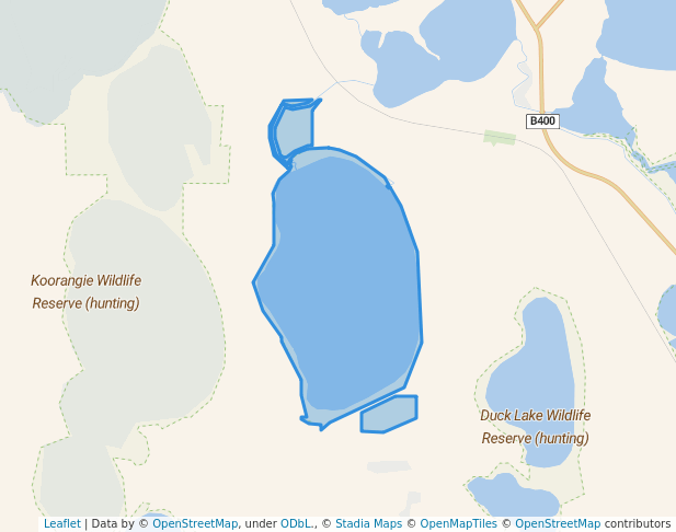 Cullens Lake Wildlife Reserve (hunting) in Lake Charm | Map and Routes