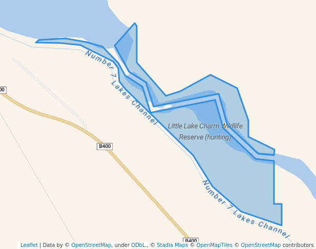 Little Lake Charm Wildlife Reserve (hunting) in Lake Charm | Map and Routes