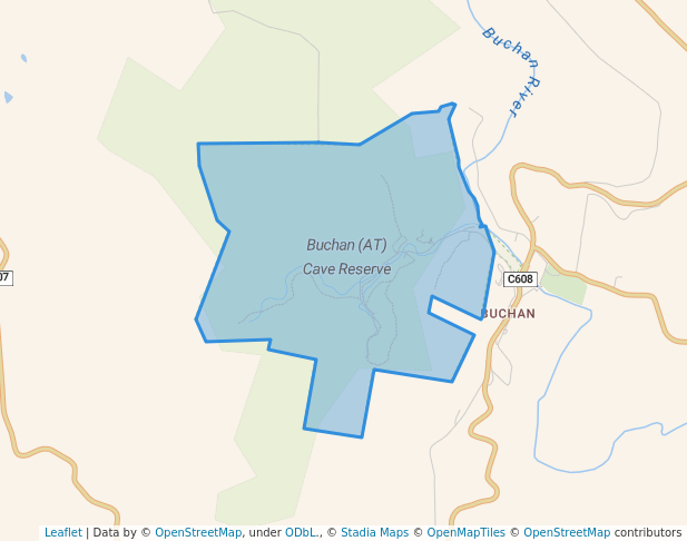Buchan (AT) Cave Reserve in Buchan | Map and Routes
