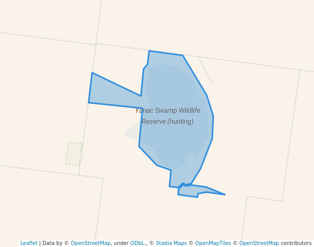Yanac Swamp Wildlife Reserve (hunting) in Yanac | Map and Routes