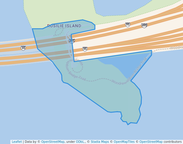 Rosalie Island Community Park in Oxon Hill | Map and Routes