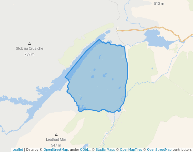Rannoch Moor Ramsar Site in Bridge of Gaur | Map and Routes