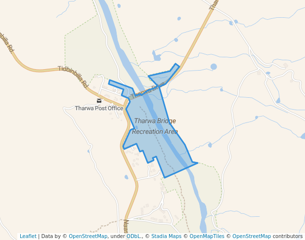 Tharwa Bridge Recreation Area in Tharwa | Map and Routes