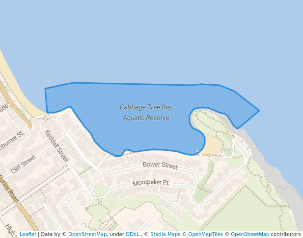 Cabbage Tree Bay Aquatic Reserve in Manly | Map and Routes