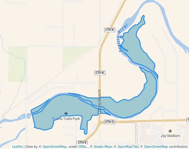 Prairie Trails Park in Merrill | Map and Routes