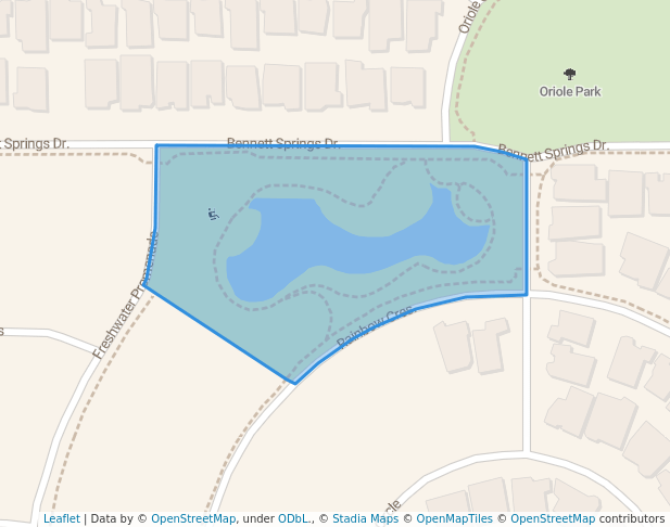 Fountain Park in Bennett Springs | Map and Routes