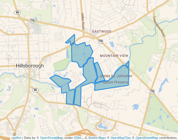 Ayr Mount in Hillsborough | Map and Routes