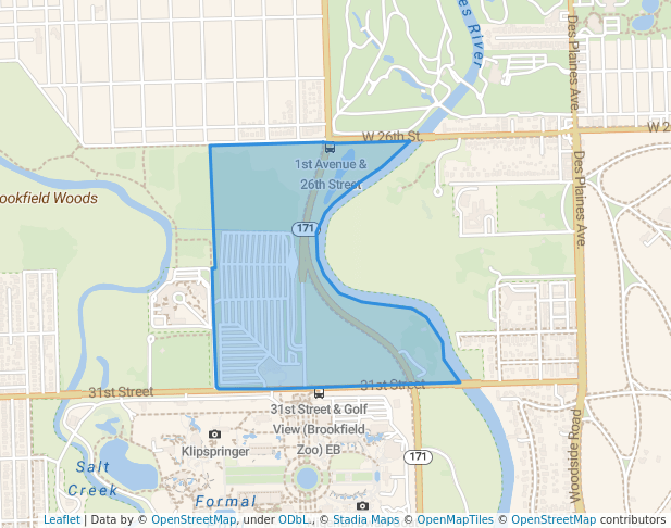 McCormick Woods in Brookfield | Map and Routes
