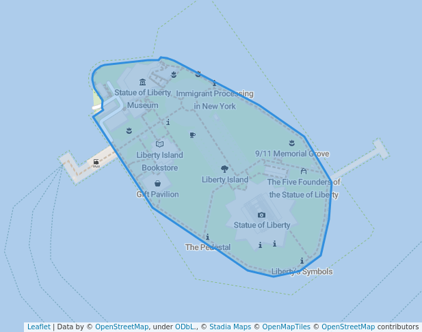 Liberty Island in New York | Map and Routes