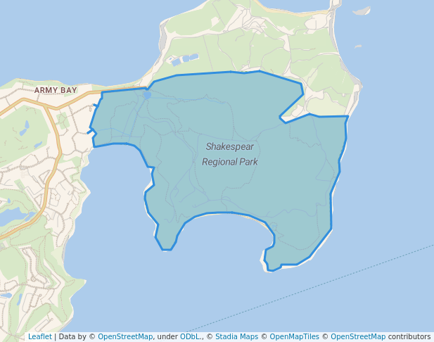 Shakespear Regional Park in Whangaparāoa | Map and Routes