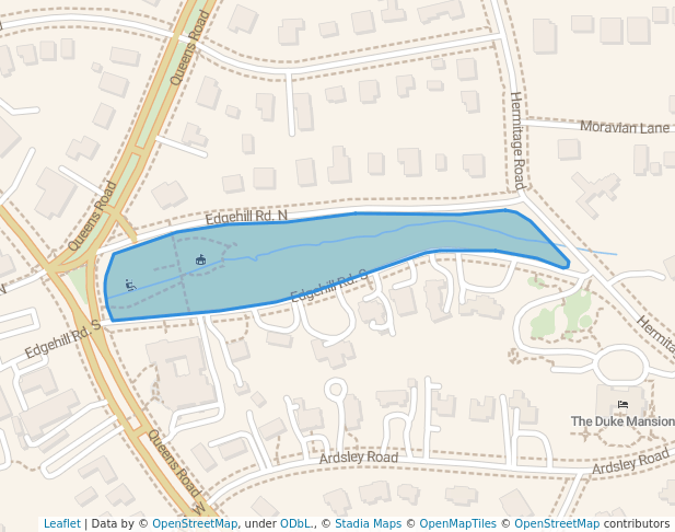Edgehill Park in Charlotte | Map and Routes