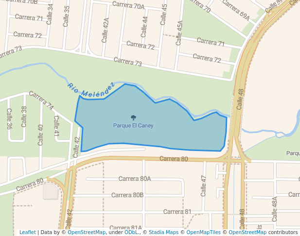 Parque El Caney in Cali | Map and Routes