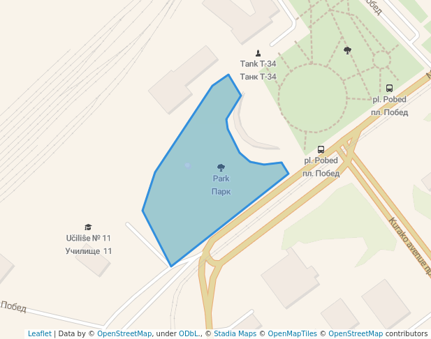 Парк in Novokuznetsk | Map and Routes