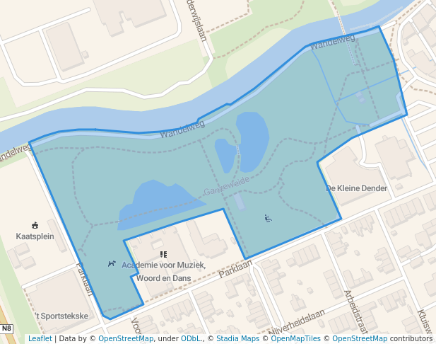 Stadspark in Ninove | Map and Routes