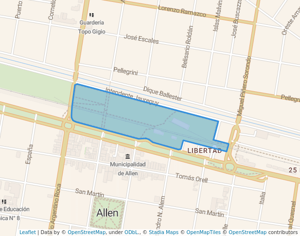 Parque Integración in Allen | Map and Routes
