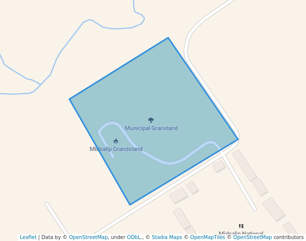 Municipal Granstand in Midsalip | Map and Routes