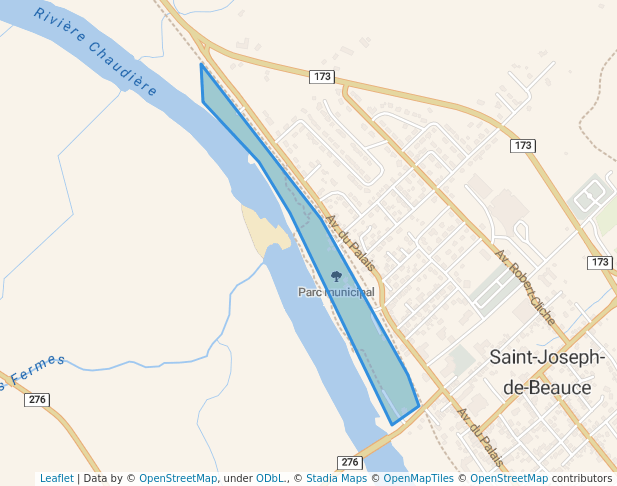 Parc municipal in Saint-Joseph-de-Beauce | Map and Routes