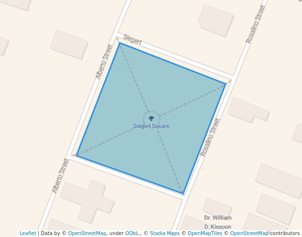 Siegert Square in Port of Spain | Map and Routes