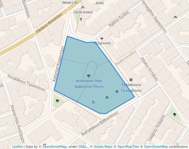 Αμβροσίου Πλυτά in Athina | Map and Routes