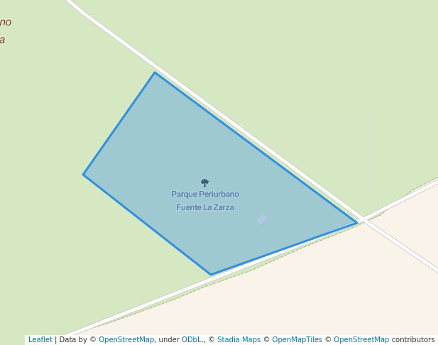 Parque Periurbano Fuente La Zarza in Hinojosa del Duque | Map and Routes