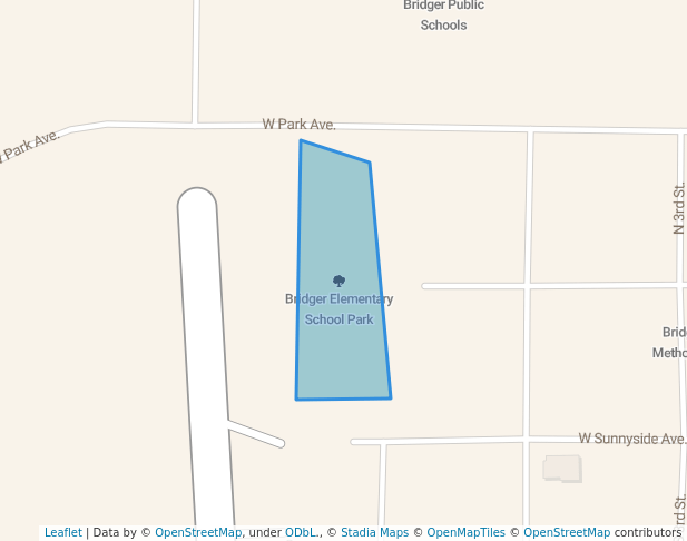 Bridger Elementary School Park in Bridger | Map and Routes