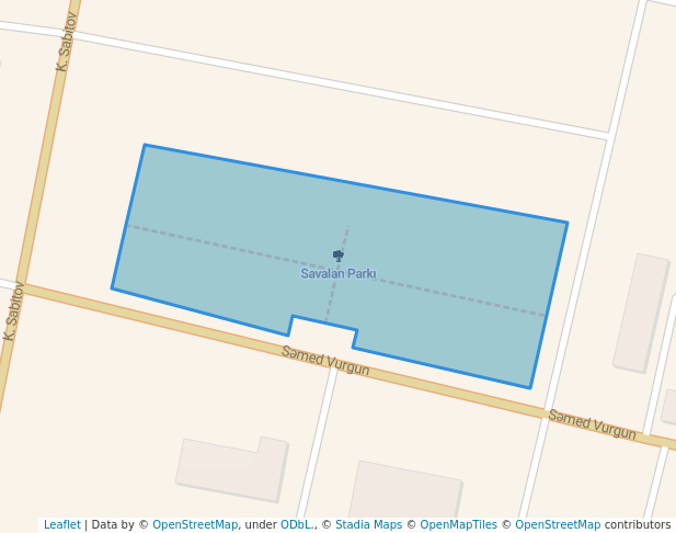 Savalan Parkı in Yevlax | Map and Routes