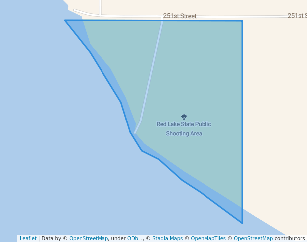 Red Lake State Public Shooting Area in Pukwana | Map and Routes