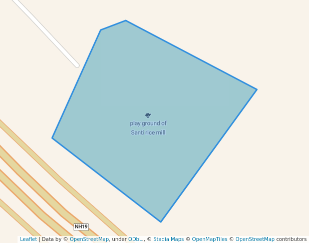 play ground of Santi rice mill in Burdwan | Map and Routes