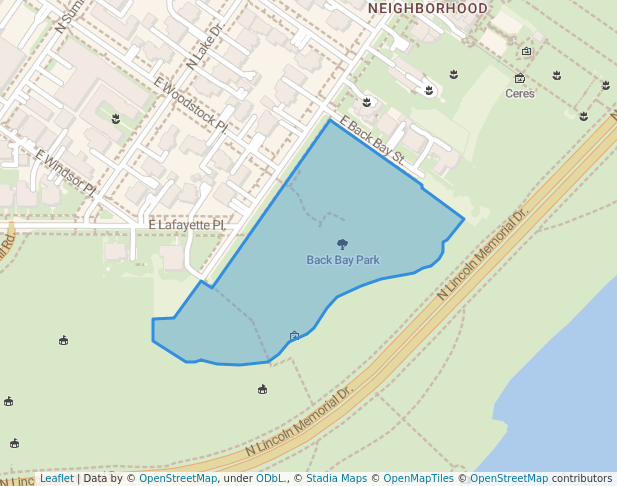 Back Bay Park in Milwaukee | Map and Routes