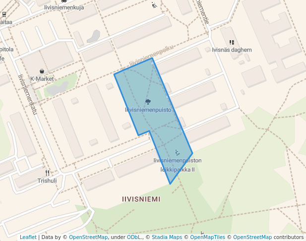 Iiivisniemenpuisto in Esbo | Map and Routes