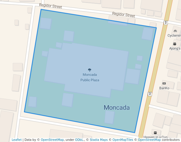 Moncada Public Plaza in Moncada | Map and Routes