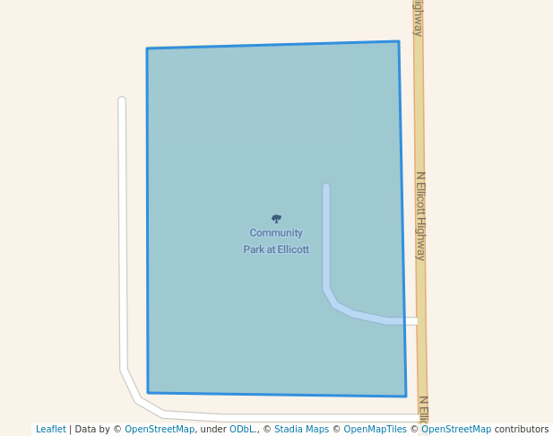 Community Park at Ellicott in Calhan | Map and Routes