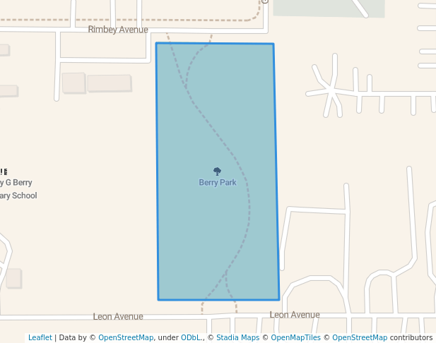 Berry Park in San Diego | Map and Routes