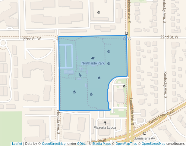 Northside Park in St. Louis Park | Map and Routes