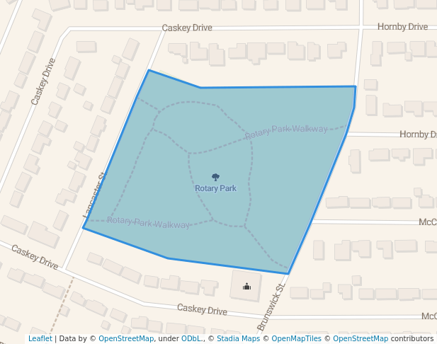 Rotary Park in Melfort | Map and Routes