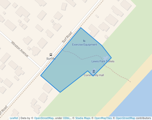 Lewis Park in Seven Mile Beach | Map and Routes