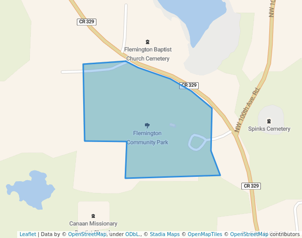 Flemington Community Park in Reddick | Map and Routes