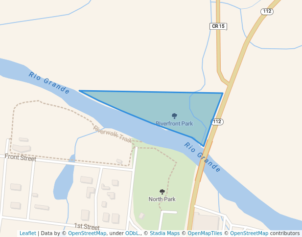 Riverfront Park in Del Norte | Map and Routes